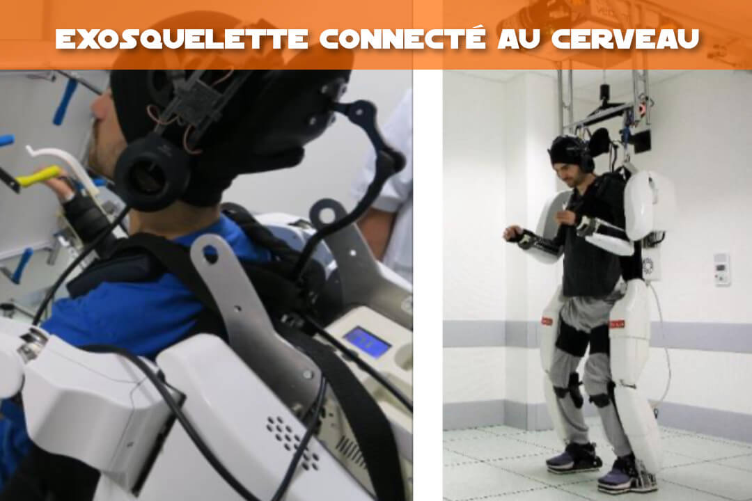 Exosquelette connecté au cerveau